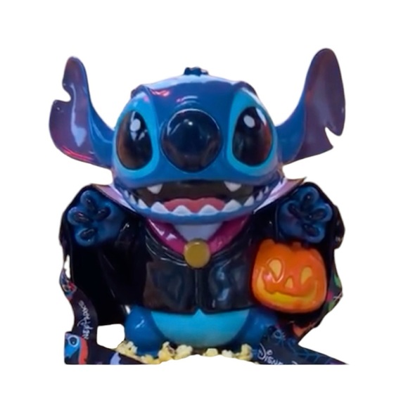 Disney | Other | Disneyland 224 Stitch Vampire Halloween Popcorn Bucket ...